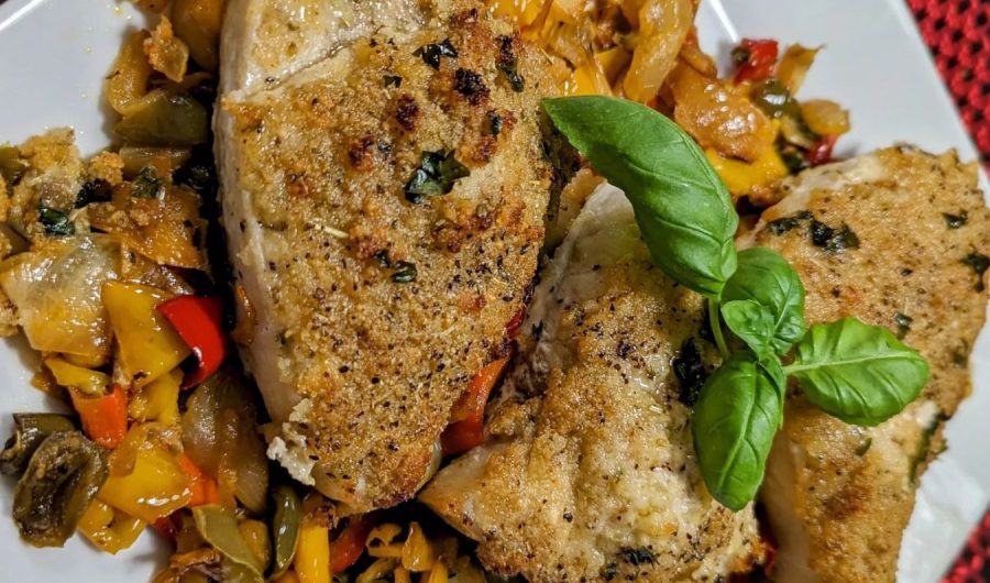 Snappy Swordfish Oreganata with Peppers is Perfect for Lent - Appetito