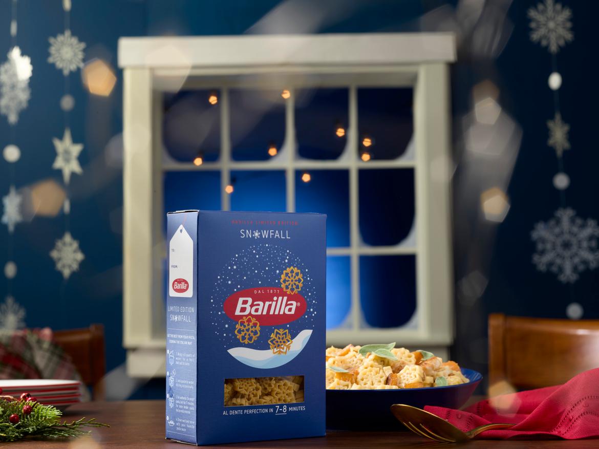 Barilla Releases Limited Edition Snowfall Pasta for the Holidays - Appetito
