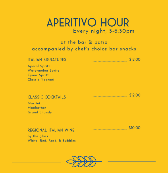 Unwind at Vallata’s Aperitivo Hour in Union Square - Appetito